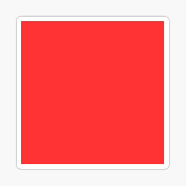 "Cadmium Red #D22B2B, RGB color" Sticker by buzztop | Redbubble
