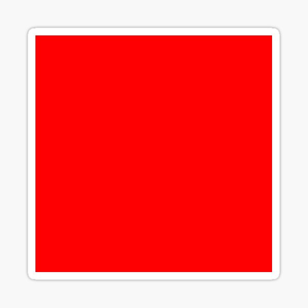 "Fire Engine Red #ce2029, RGB color" Sticker by buzztop | Redbubble