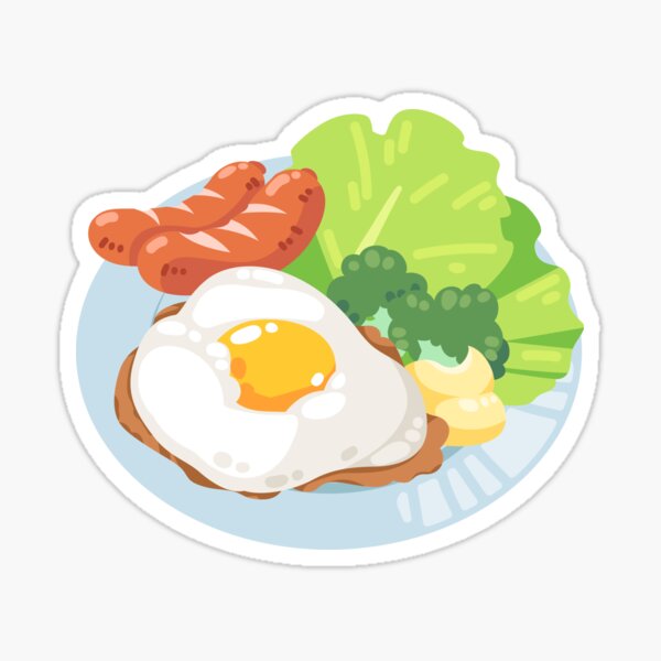 "sunny side up dish" Sticker by soratoki | Redbubble