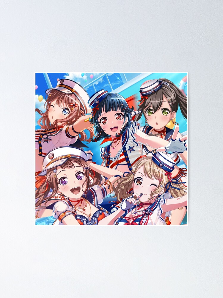 Poster « BanG Dream Bandori Saaya Rimi Arisa Kasumi Tae Full Tribord ...