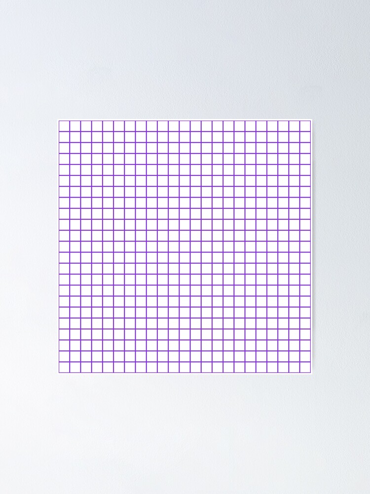 "Neon Purple Grid Lines | Beautiful Interior Design" Poster for Sale by ...