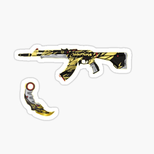 "Champion's Vandal and Karambit Pack" Sticker for Sale by Ren H | Redbubble
