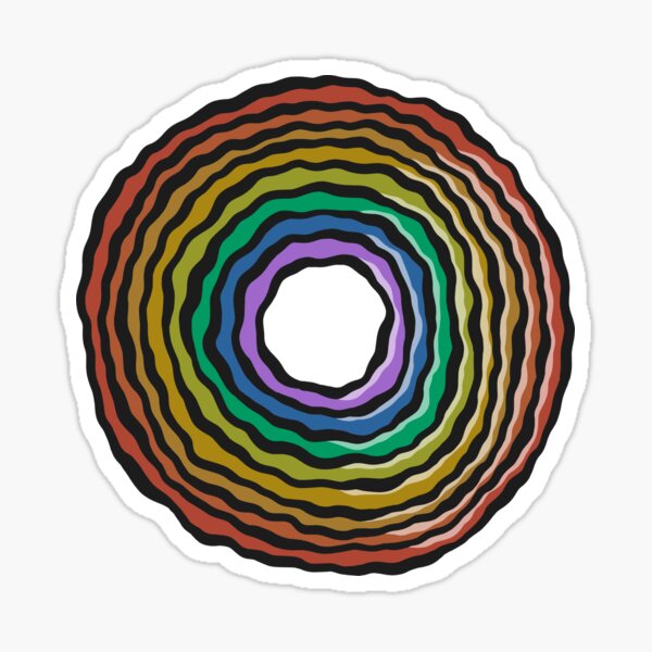 "Rainbow Circle" Sticker by theartlines | Redbubble