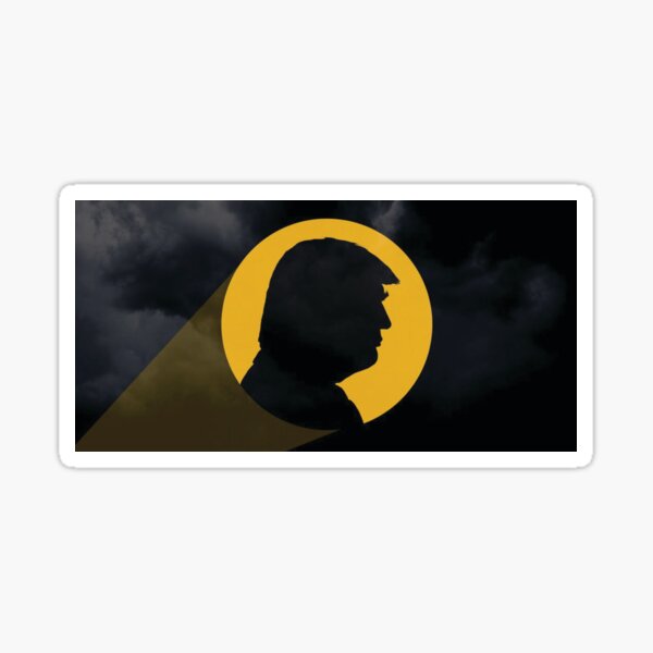 "Trump Bat Signal MAGA USA " Sticker for Sale by muchmeme | Redbubble