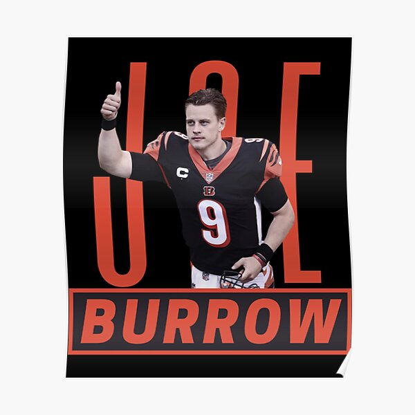 "Joe Burrow " Poster for Sale by TrendiDesigns | Redbubble