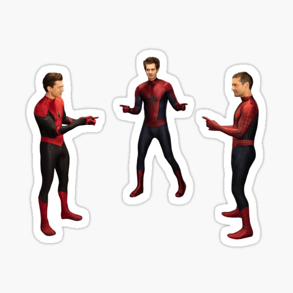 "spidey point meme" Sticker by marvelousdesign | Redbubble