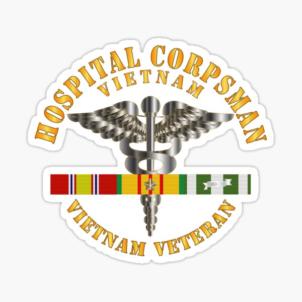 "Navy - Hospital Corpsman w Vietnam SVC Ribbons X 300" Sticker by ...