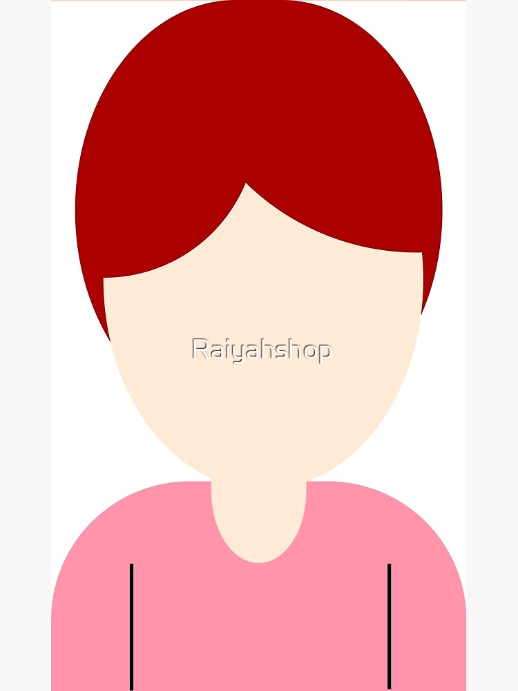 "people man avatars (red)" Poster for Sale by Raiyahshop | Redbubble