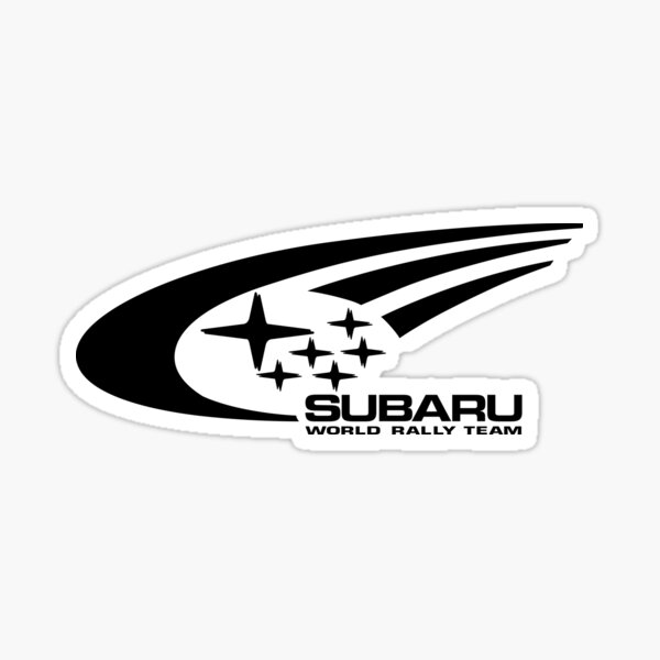 "Subaru World Rally Team" Sticker by UwiidGreen | Redbubble