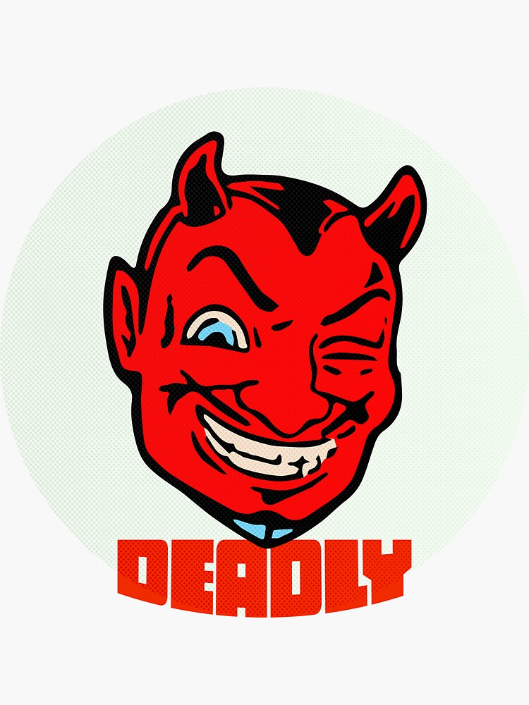 "Deadly" Sticker by RetroGlobal | Redbubble
