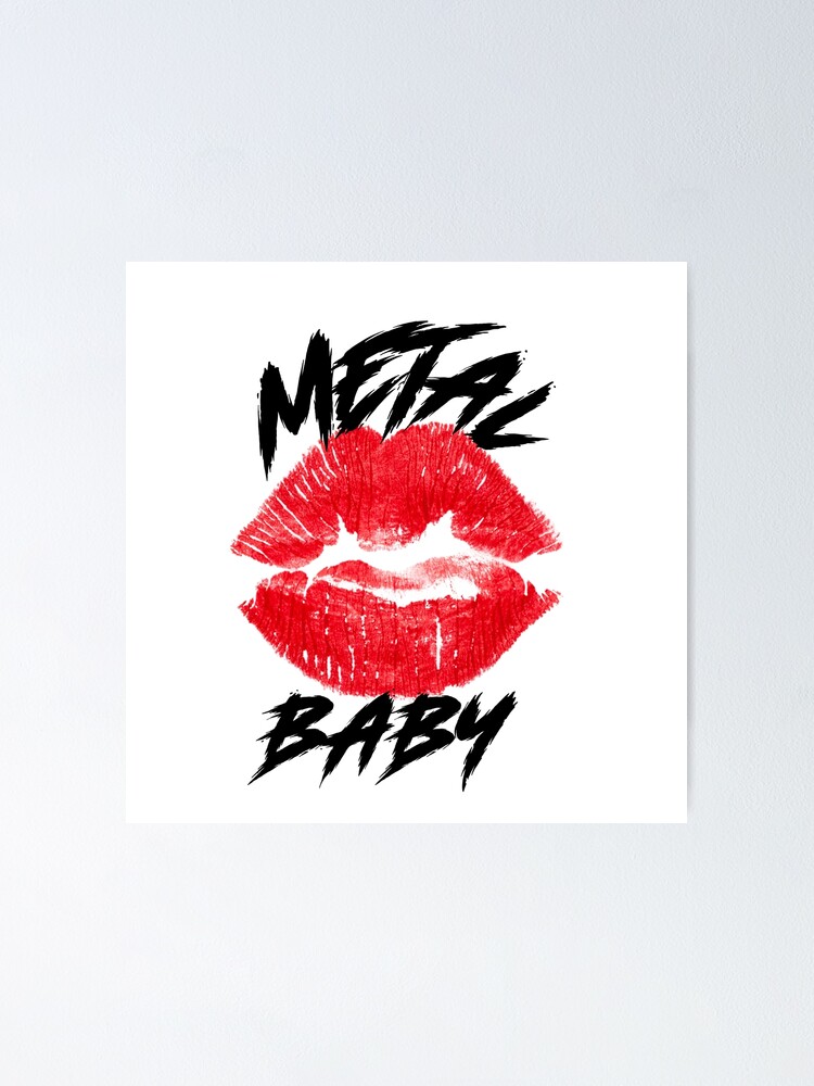 "Heavy metal baby" Poster for Sale by dalhouziemakes | Redbubble