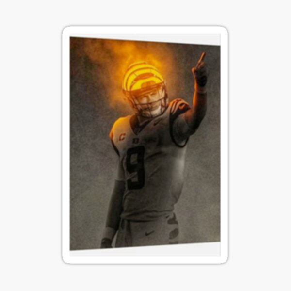 "Smokin_ Joe Burrow " Sticker for Sale by EliixirStreet | Redbubble