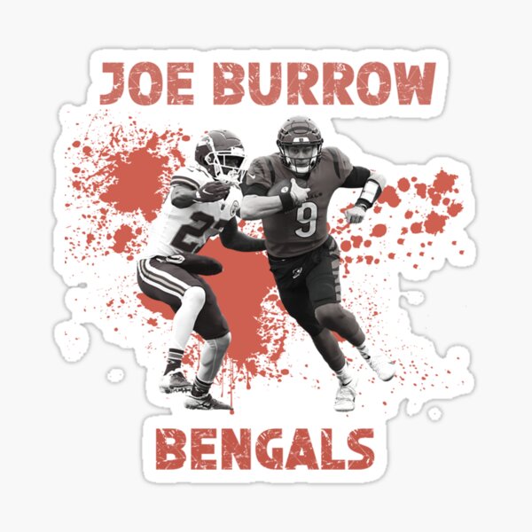 "JOE BURROW,BENGALS,GLASSES " Sticker by EliixirStreet | Redbubble