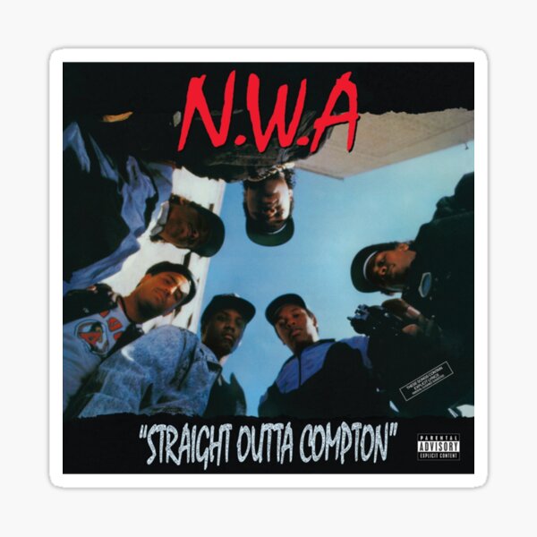 "NWA Straight Outta Compton " Sticker by Roderick-uk | Redbubble