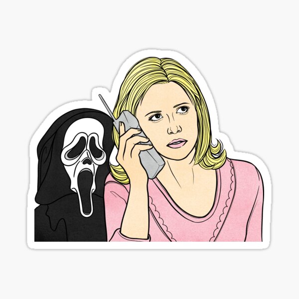 "Scream 2: "I'm Calling from the Omega Beta Zeta House"" Sticker by ...