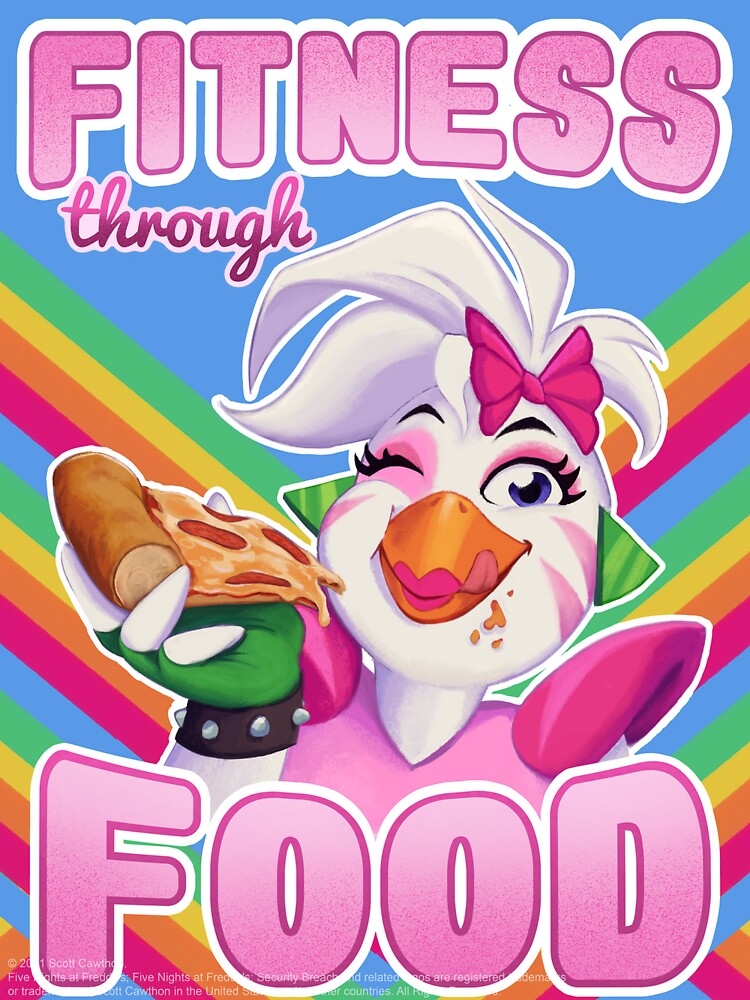 "chica poster" Sticker for Sale by skrunklypoop | Redbubble