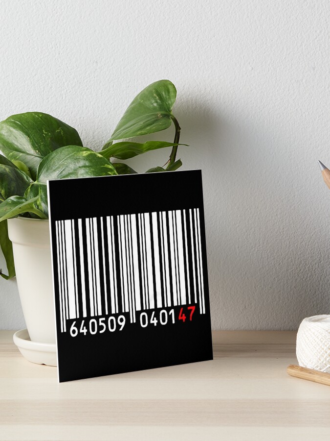 "47 Barcode" Art Board Print for Sale by lilihanggara | Redbubble