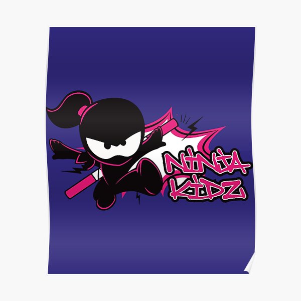 "Ninja Kidz Pink Sticker Copy Copy Copy" Poster for Sale by ...