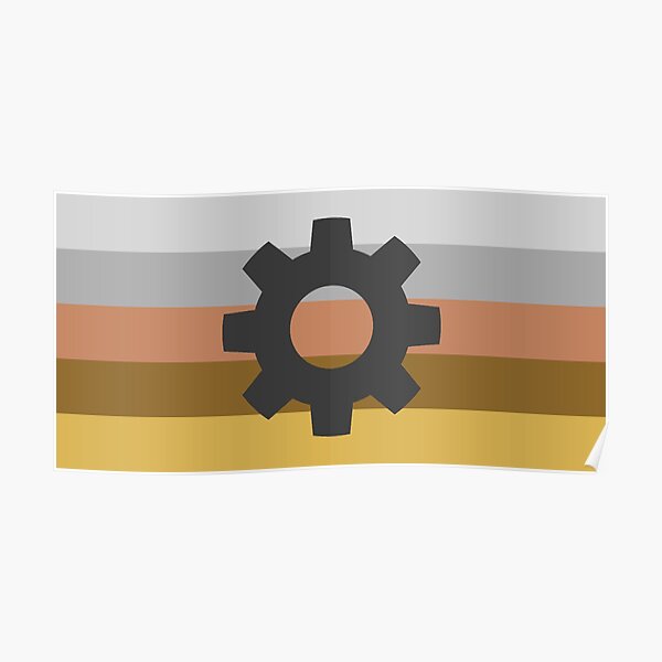 "Robotgender Pride Flag" Poster for Sale by OncePureVessel | Redbubble