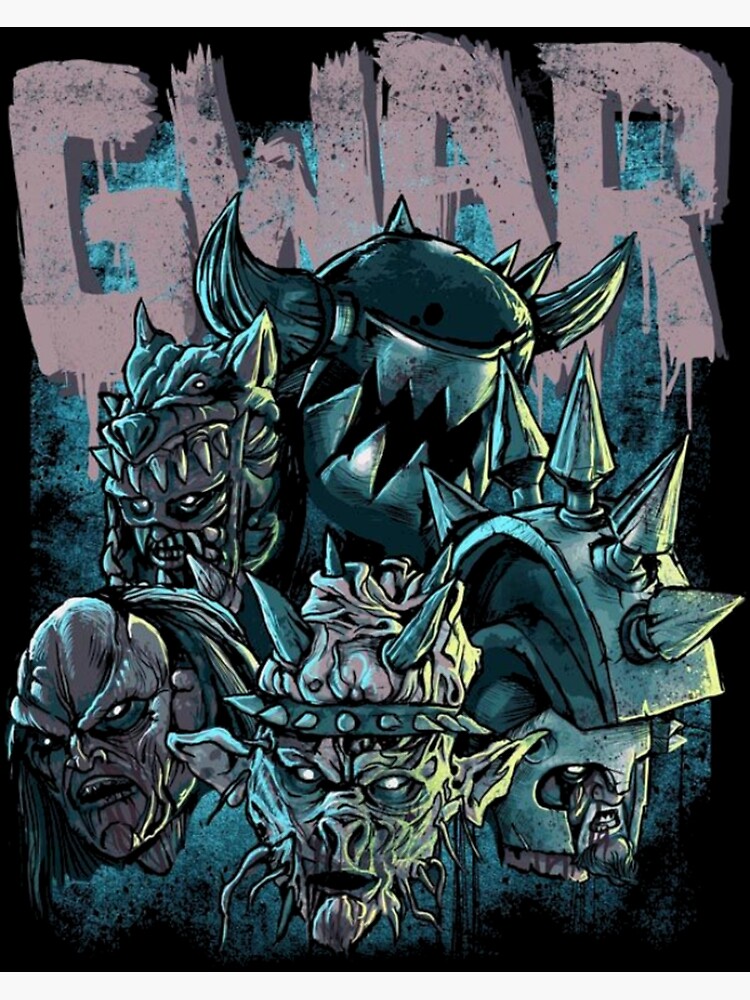 "JAWS OF DEATH GWAR" Art Print by Lillieborden | Redbubble