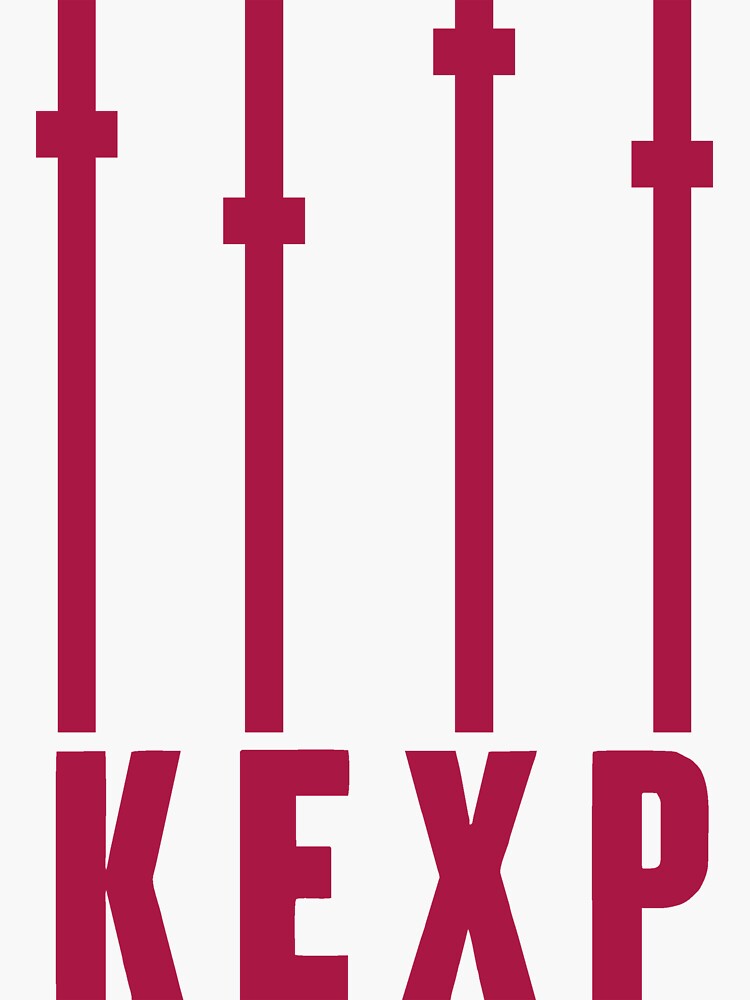 "KEXP design" Sticker by upinnipi | Redbubble