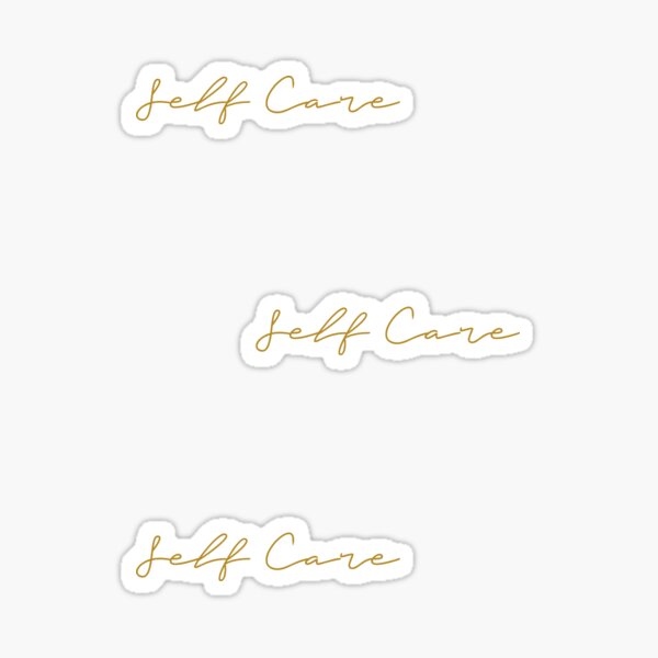 "Self Care" Sticker by Color-Swatch | Redbubble