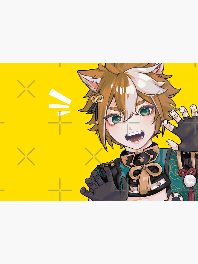 "Cute Gorou Genshin Impact" Sticker by areona43 | Redbubble