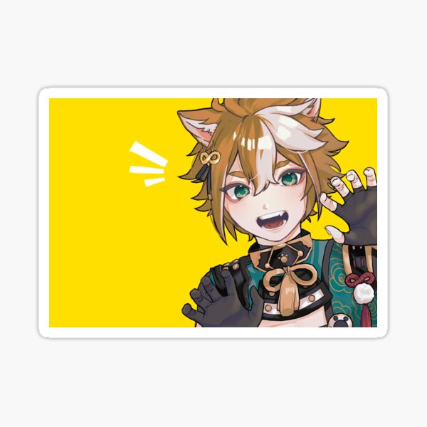 "Cute Gorou Genshin Impact" Sticker by areona43 | Redbubble