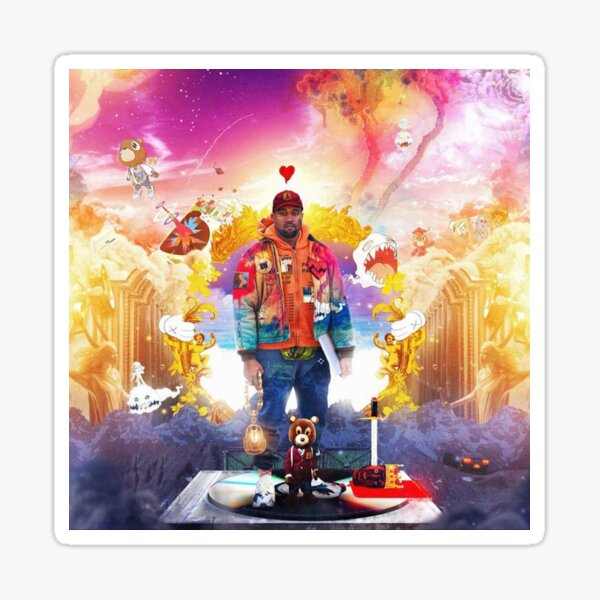 "kanye art" Sticker for Sale by SharleneBoyd | Redbubble