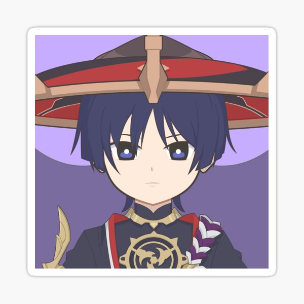 "Scaramouche Chibi" Sticker by ginreiart | Redbubble