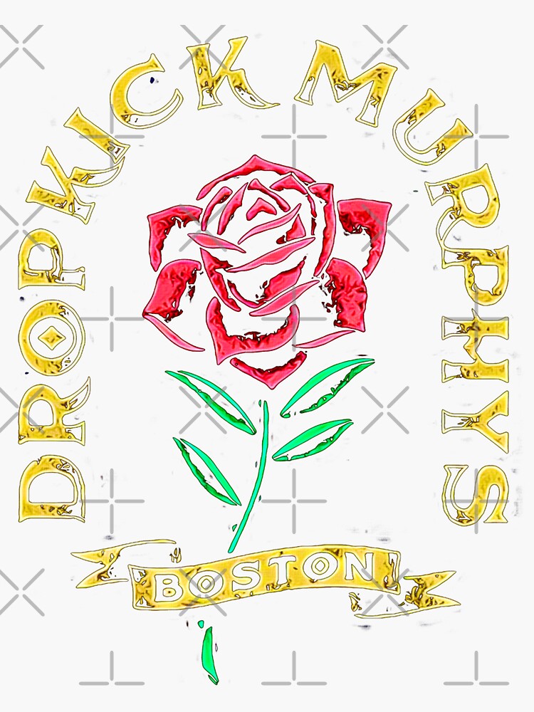 "Boston rose beautiful poster rock music" Sticker by GroverRosalia2 ...