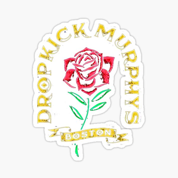 "Boston rose beautiful poster rock music" Sticker by GroverRosalia2 ...
