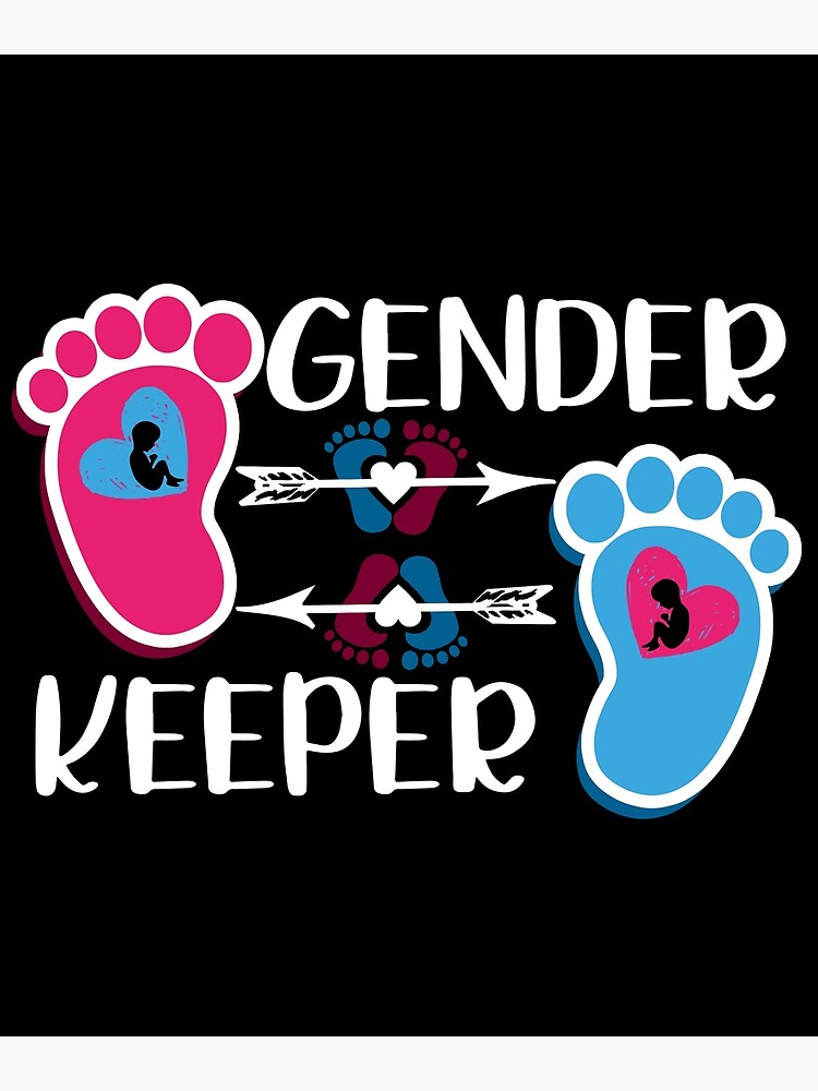 "Cute beachy gender reveal party idea - Gender Keeper gift" Poster for ...