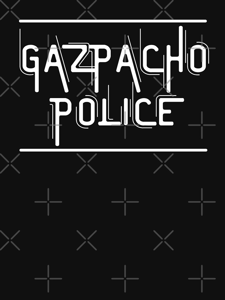 " Vintage Gazpacho Police Typography " T-shirt for Sale by X-Trends ...