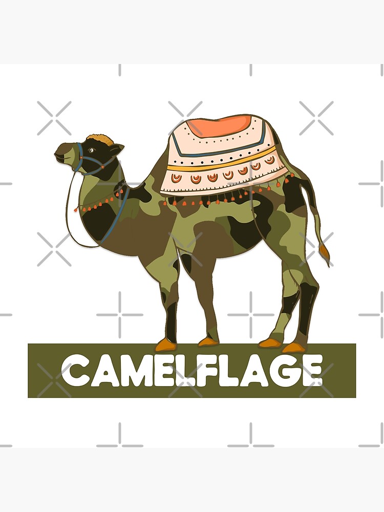 "Funny Camelflage Camel Animal Pun" Poster for Sale by mschubbybunny ...