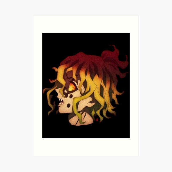 "Demon Slayer Gyutaro " Art Print by ManaZonePH | Redbubble