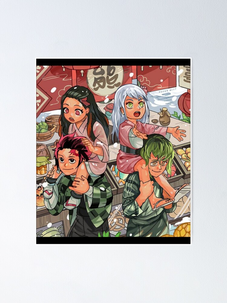"demon slayer gyutaro " Poster for Sale by ManaZonePH | Redbubble