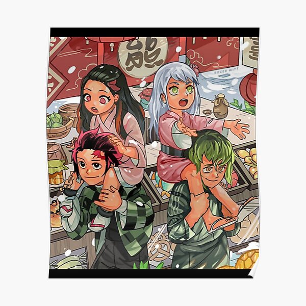 "demon slayer gyutaro " Poster for Sale by ManaZonePH | Redbubble