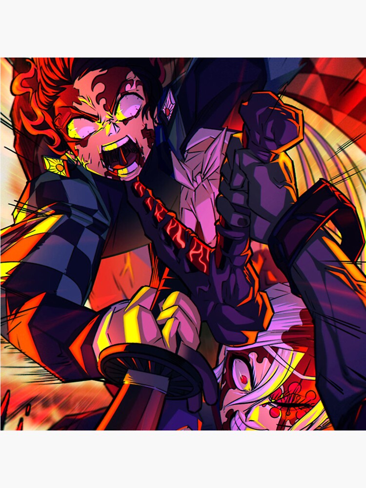 "demon slayer gyutaro - gyutaro " Sticker by ManaZonePH | Redbubble