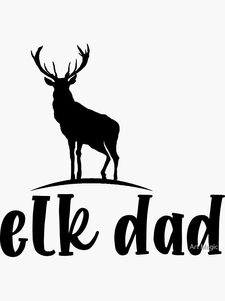 "Elk Dad" Sticker by stareongroup | Redbubble