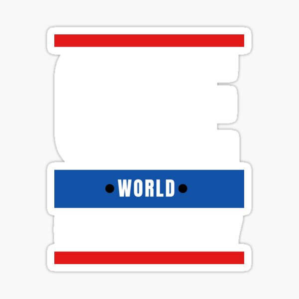 "One world one society design items" Sticker for Sale by Slravishan ...