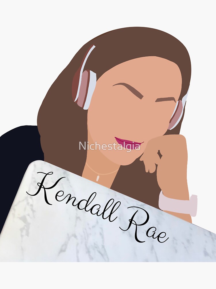 "Kendall Rae Fan Art" Sticker for Sale by Nichestalgia | Redbubble