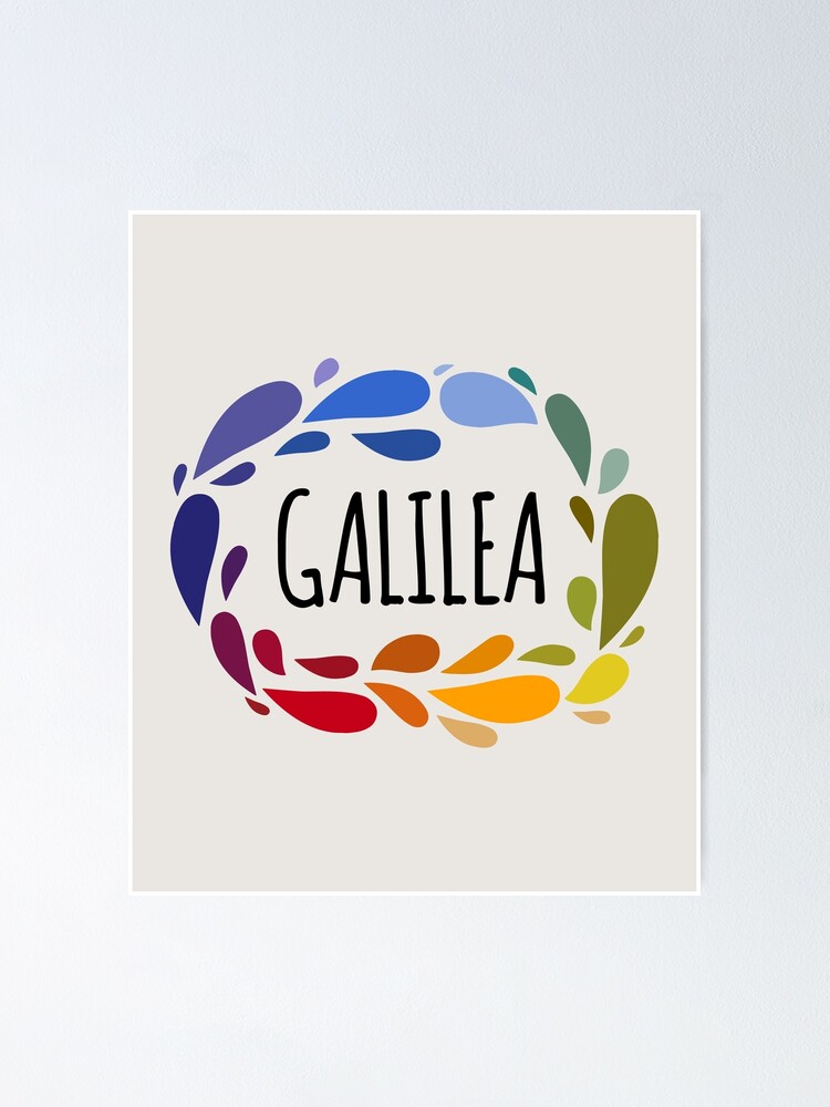 "Galilea Name Cute Colorful Gift Named Galilea" Poster for Sale by ...