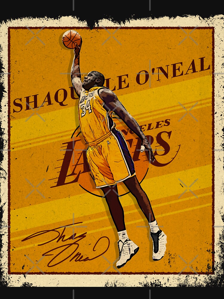 "Shaquille O'Neal Basketball Legend Signature Vintage Retro 80s 90s ...