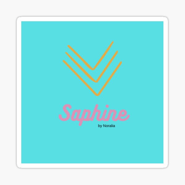 "Saphine Logo" Sticker for Sale by byNoralia | Redbubble