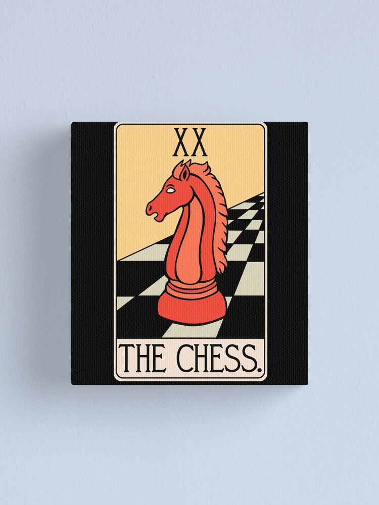 "Chess Piece Tarot Card - Chessboard" Canvas Print for Sale by ...