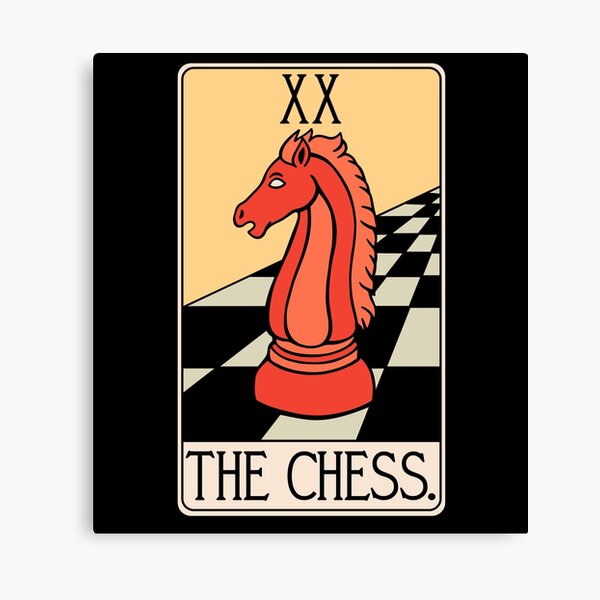 "Chess Piece Tarot Card - Chessboard" Canvas Print for Sale by ...