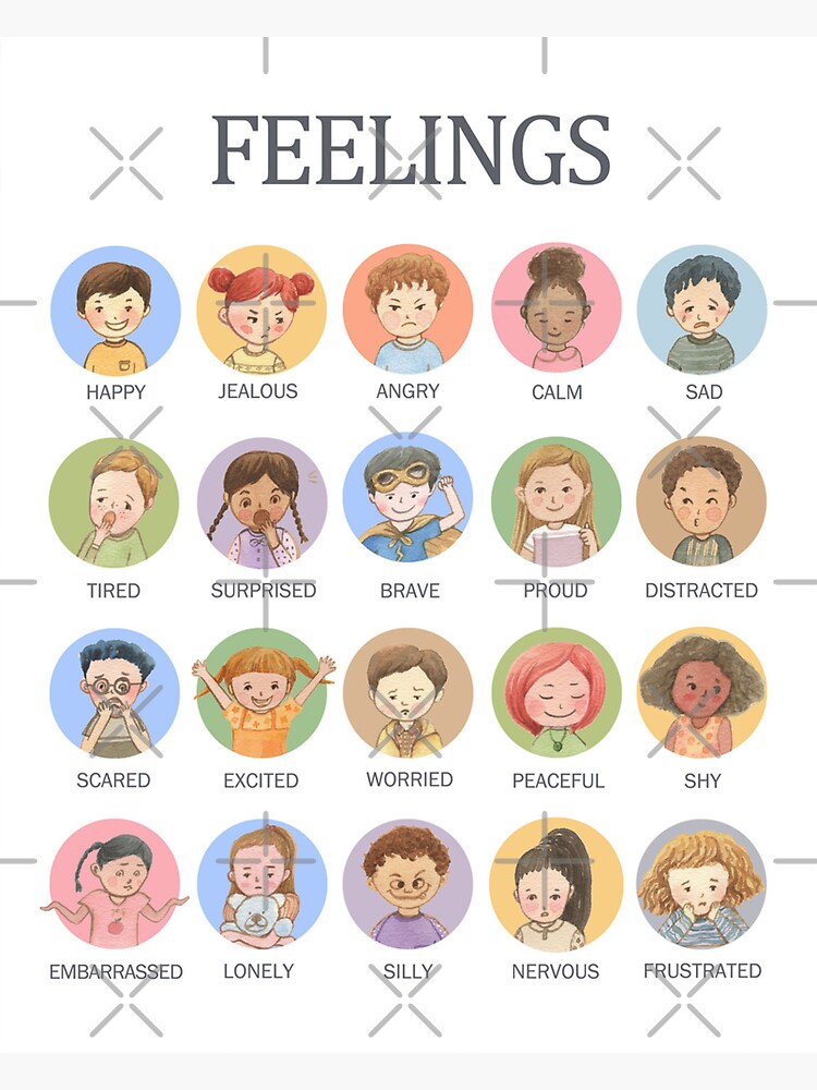 "Feelings" Sticker by walkerissac | Redbubble