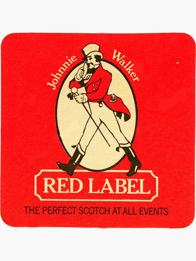 "johnny walker Label" Sticker for Sale by kabisa | Redbubble