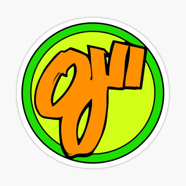 "Oj logo" Sticker by MaryJsi | Redbubble